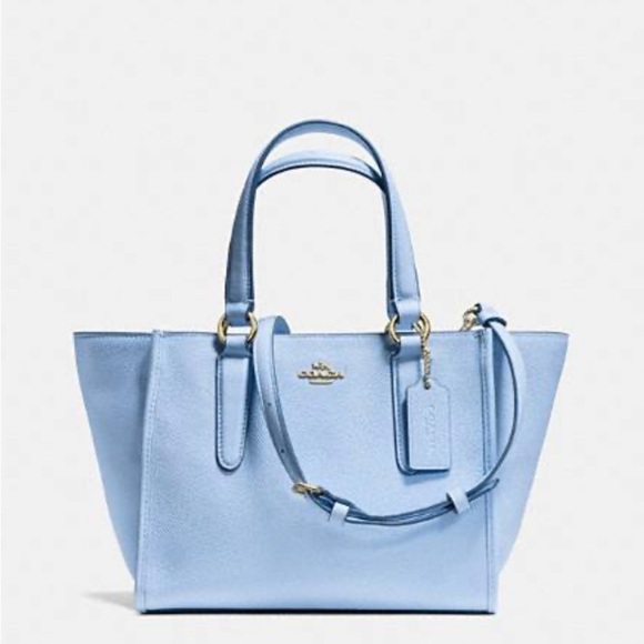 Coach | Bags | Coach Ice Blue Top Handle Crossbody Bag | Poshmark